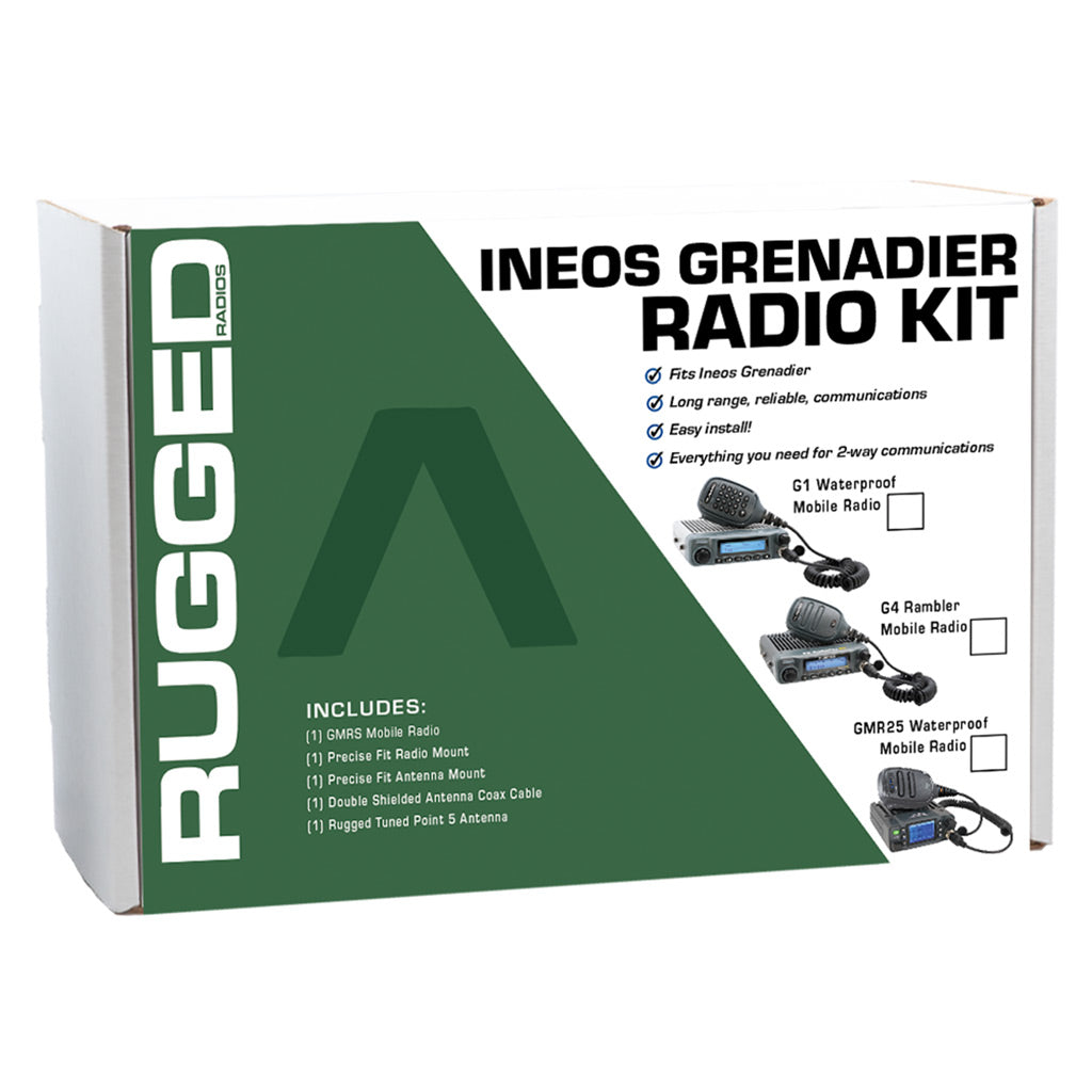 Rugged Radios GREN-G1 INEOS Grenadier Two-Way GMRS Mobile Radio Kit ...